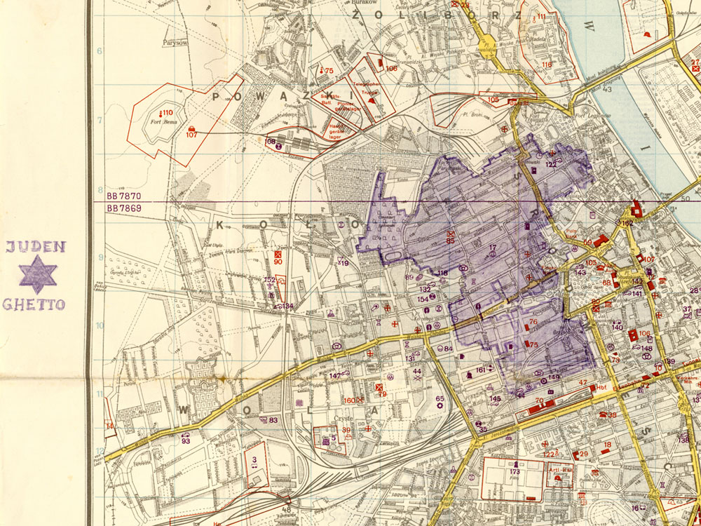 Map Of Ghettos During The Holocaust